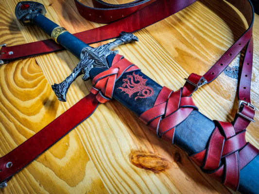 Custom Wood Core Scabbard – Grommet's Leathercraft