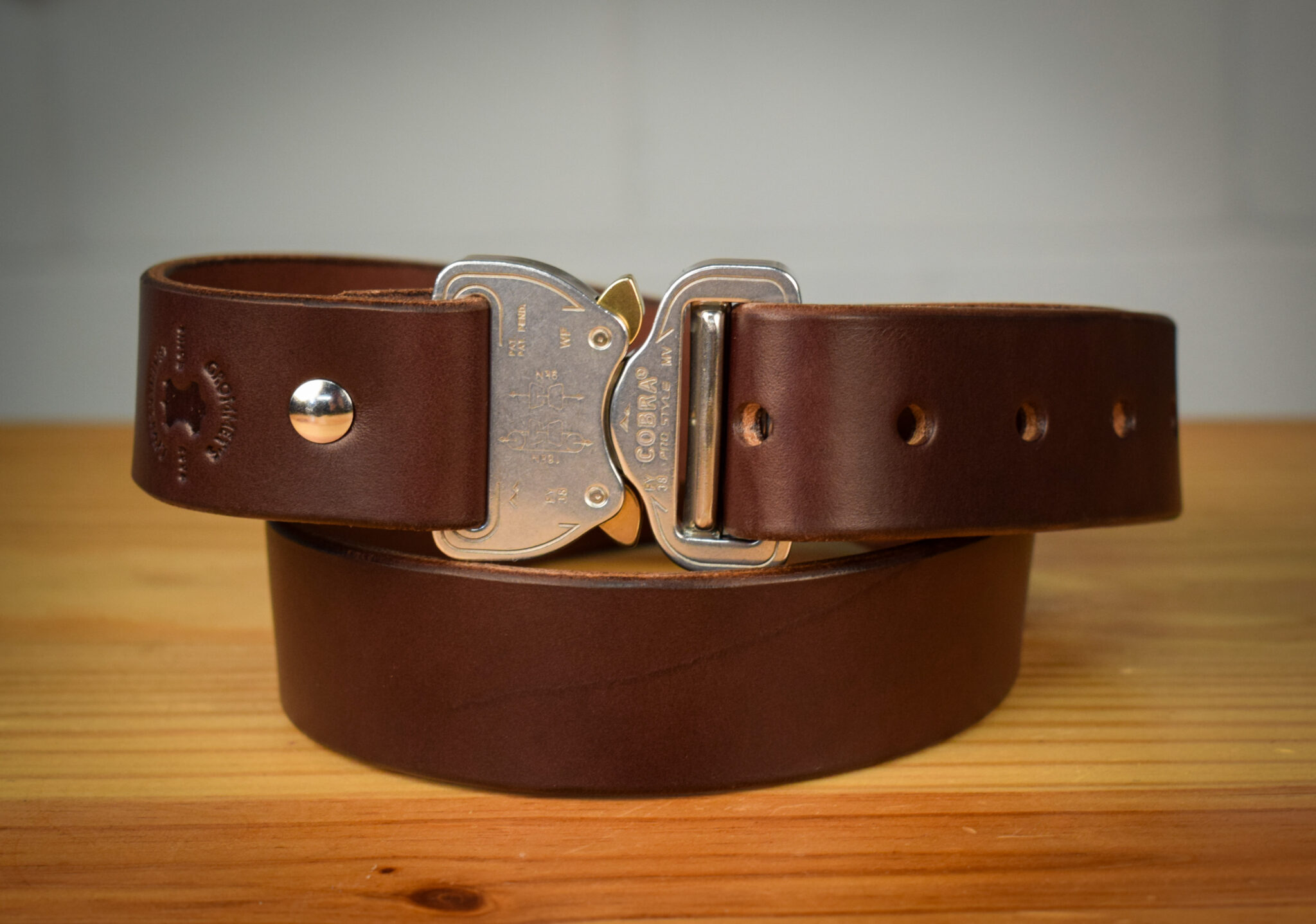 The “Operator” Belt With COBRA Buckle – Grommet's Leathercraft