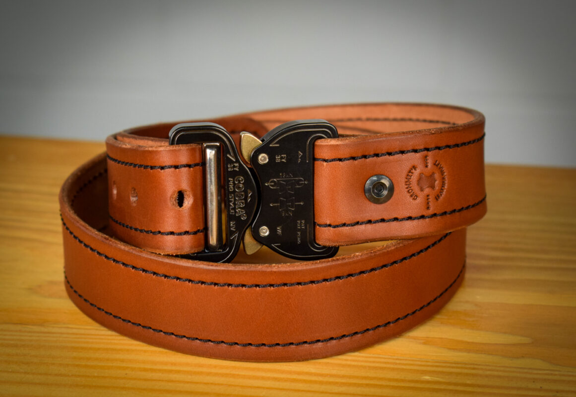 The “Operator” Belt With COBRA Buckle – Grommet's Leathercraft
