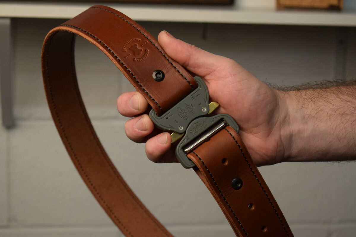 The “Operator” Belt With COBRA Buckle – Grommet's Leathercraft