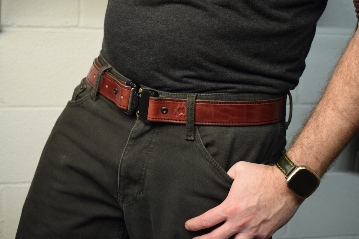 The “Operator” Belt With COBRA Buckle – Grommet's Leathercraft