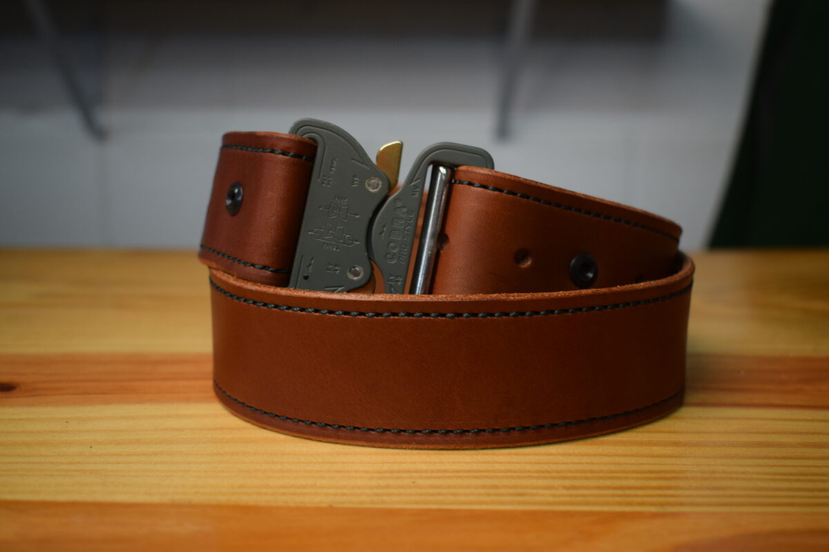 The “Operator” Belt With COBRA Buckle – Grommet's Leathercraft