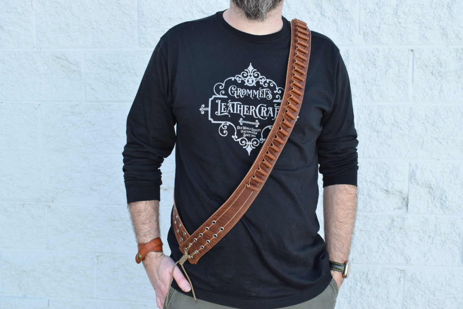 Bison Leather Bandolier – Grommet's Leathercraft