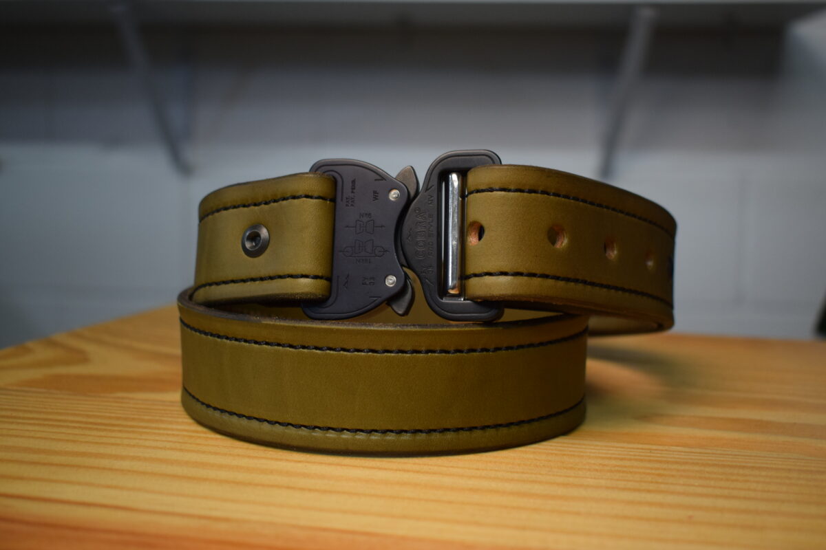 The “Operator” Belt With COBRA Buckle – Grommet's Leathercraft