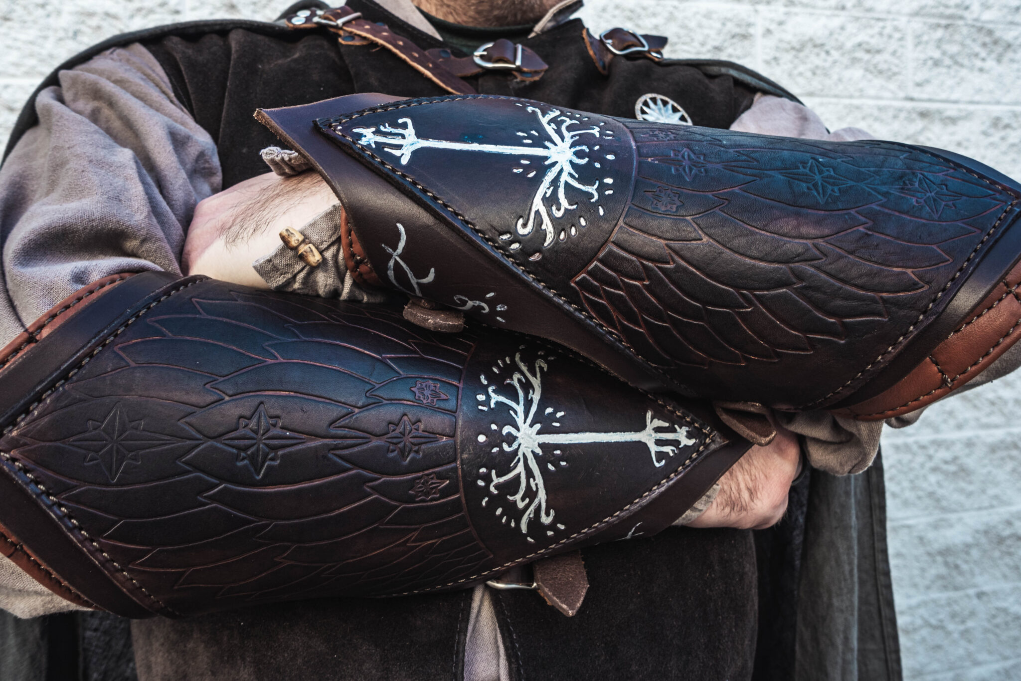 Exiled King Vambraces – Grommet's Leathercraft