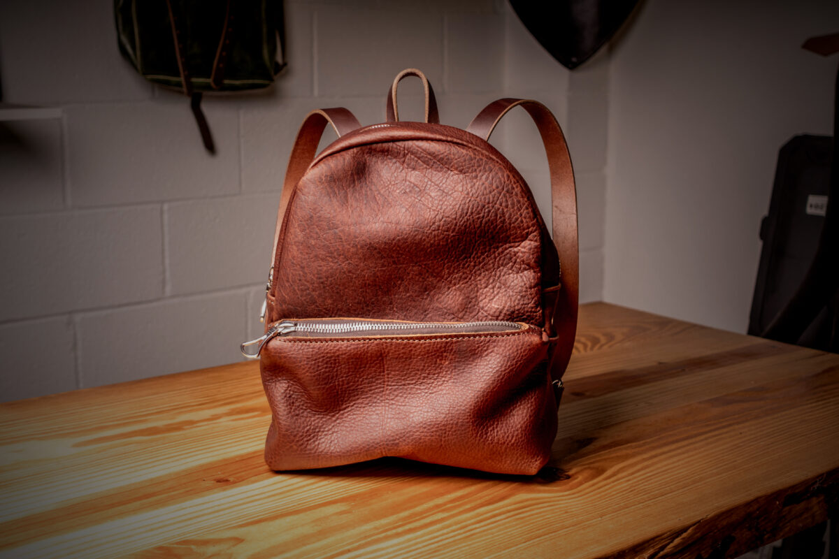 The Bison Leather Mini Backpack – Grommet's Leathercraft