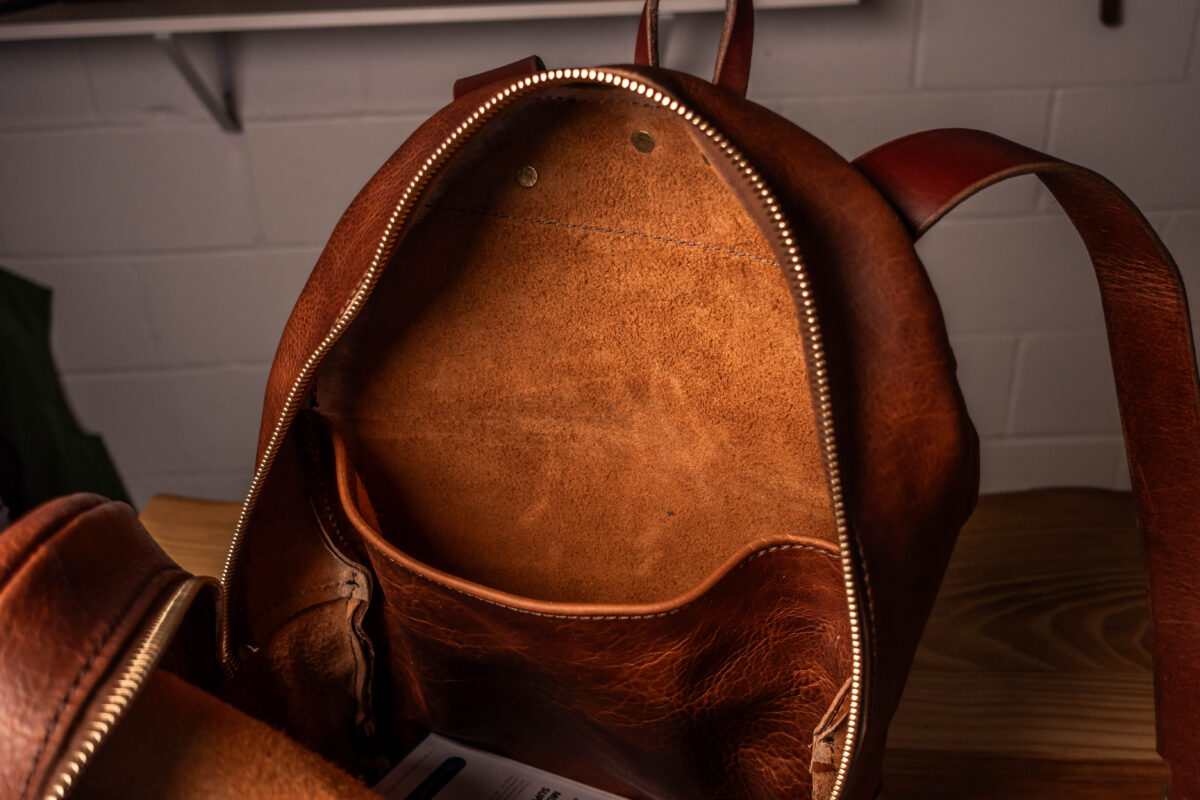 The Bison Leather Zip Backpack – Grommet's Leathercraft