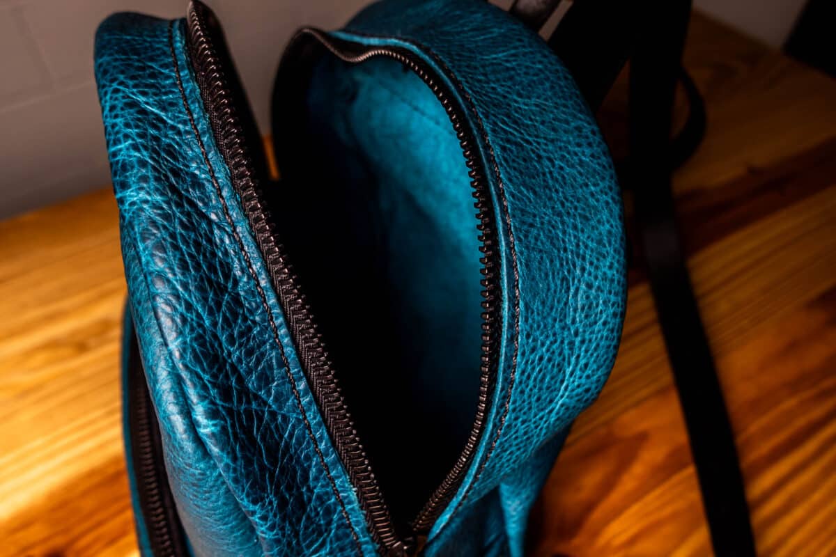 Cobalt Blue Bison Mini Backpack – Grommet's Leathercraft