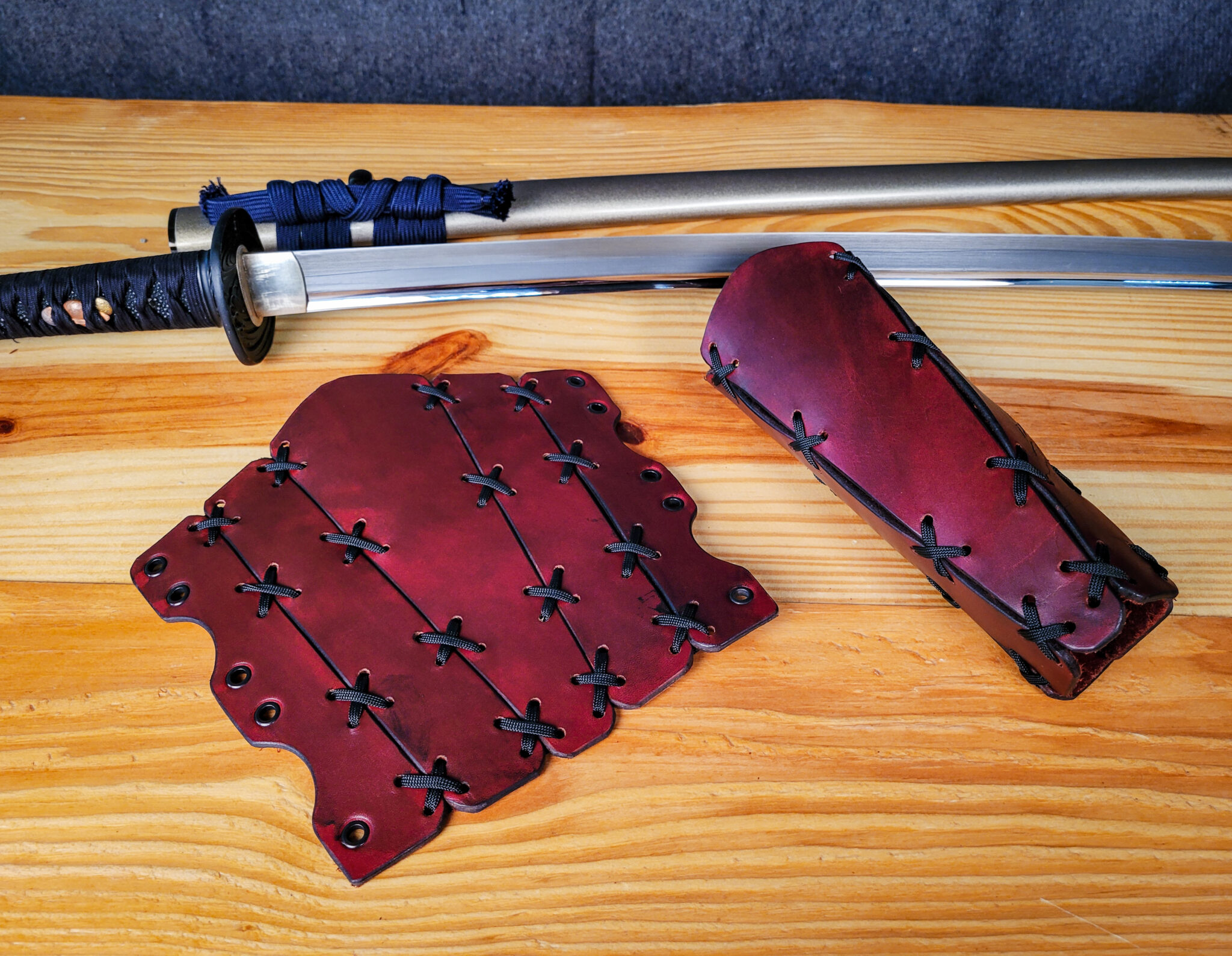 Samurai Style Forearm Armor – Grommet's Leathercraft