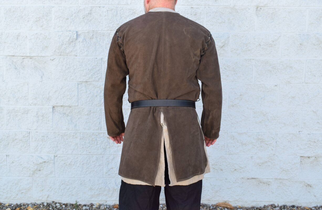 Suede Ranger Jerkin With Sleeves – Grommet's Leathercraft