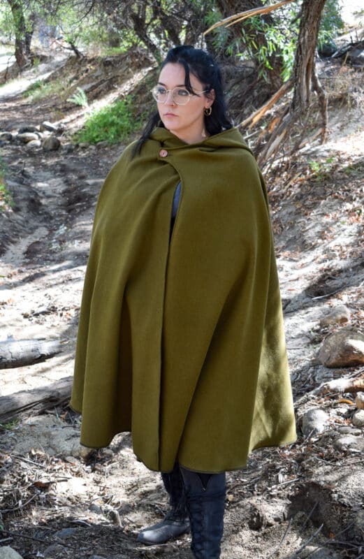 Wool Hooded Halfling Cloak – Grommet's Leathercraft